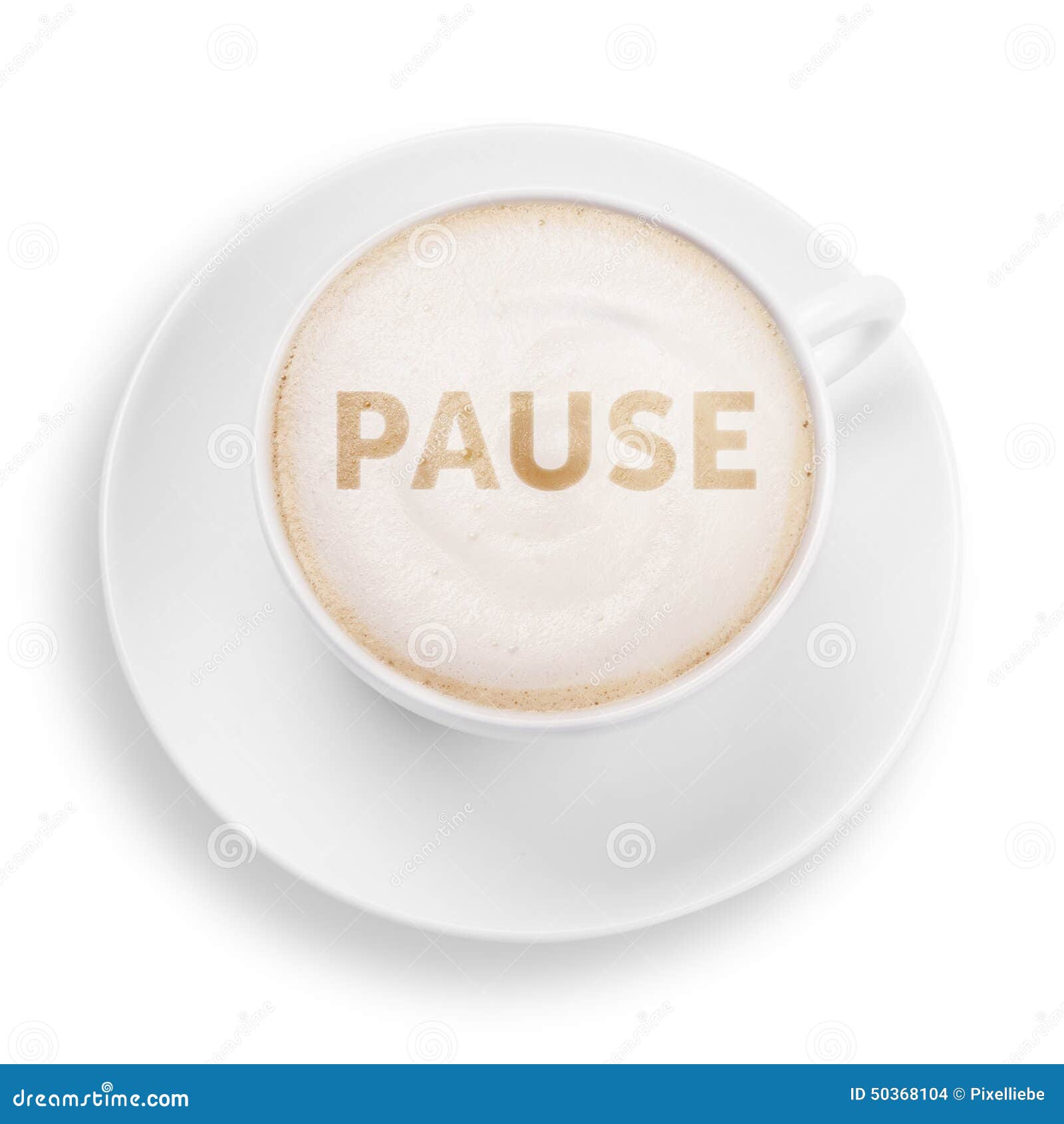 Pause stock photo. Image of time, isolated, coffee, milk - 50368104