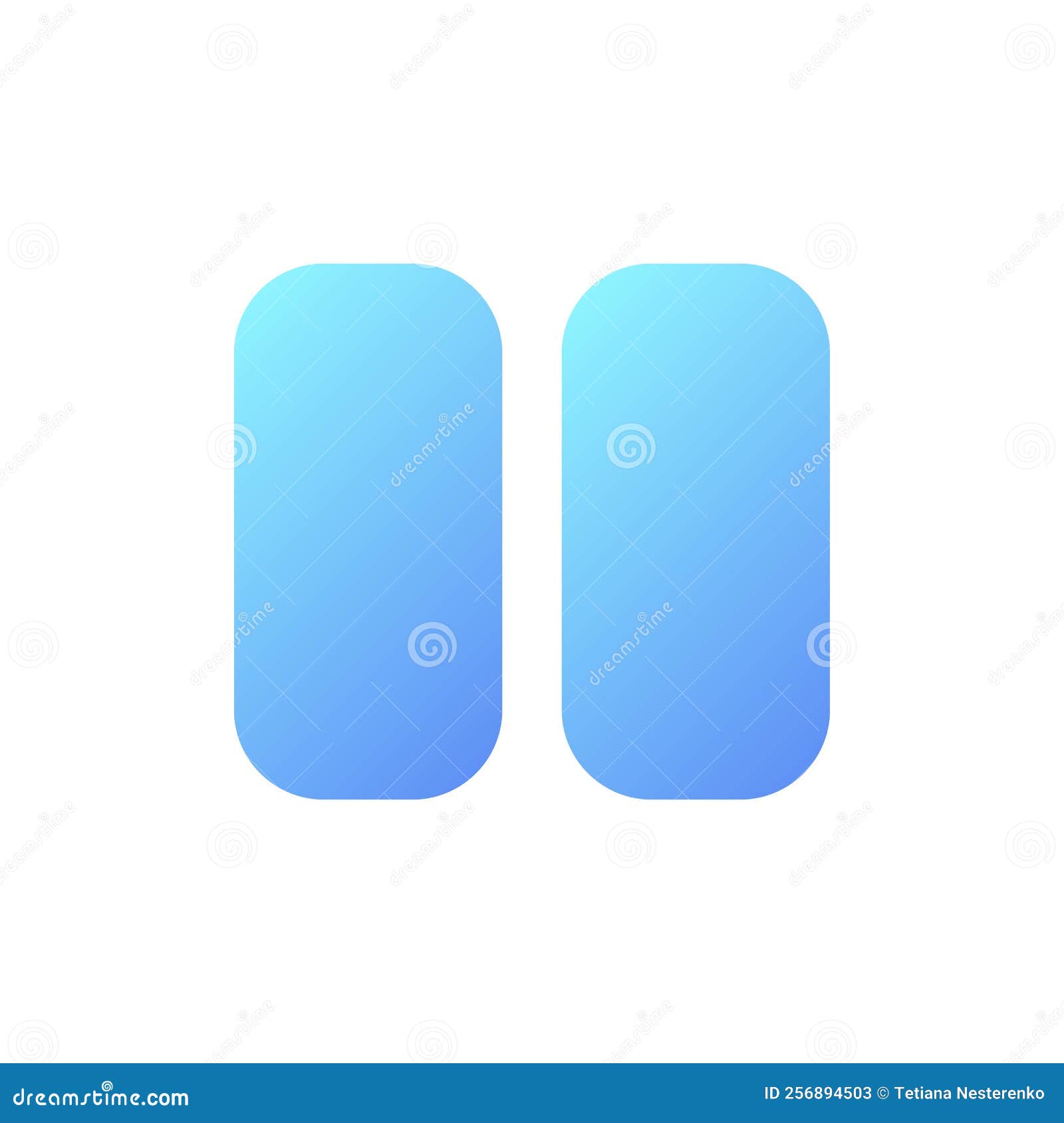 Pause Pixel Perfect Flat Gradient Color Ui Icon Stock Vector ...