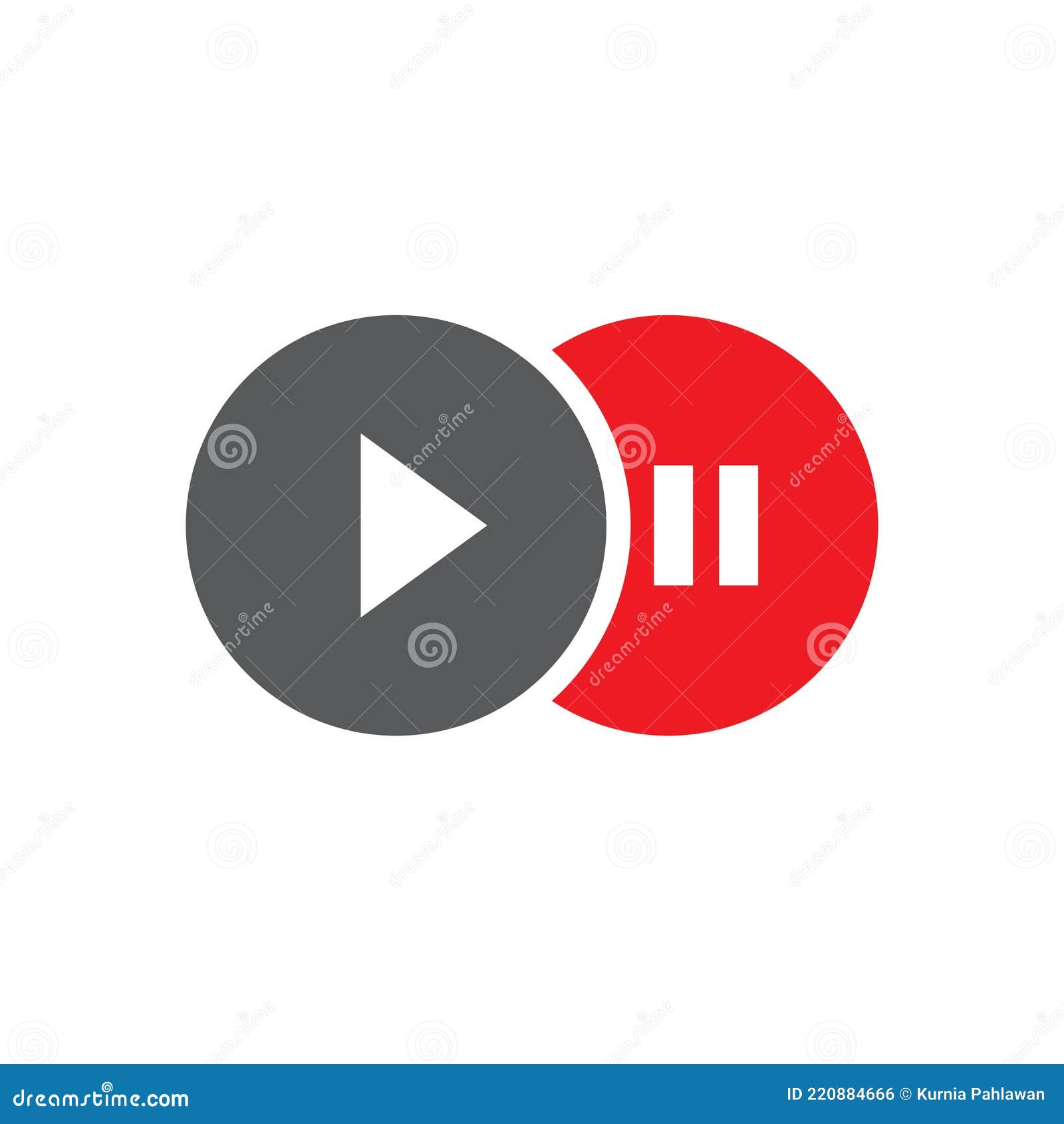 Pause and Play Logo , Media Logo Vector Stock Illustration ...