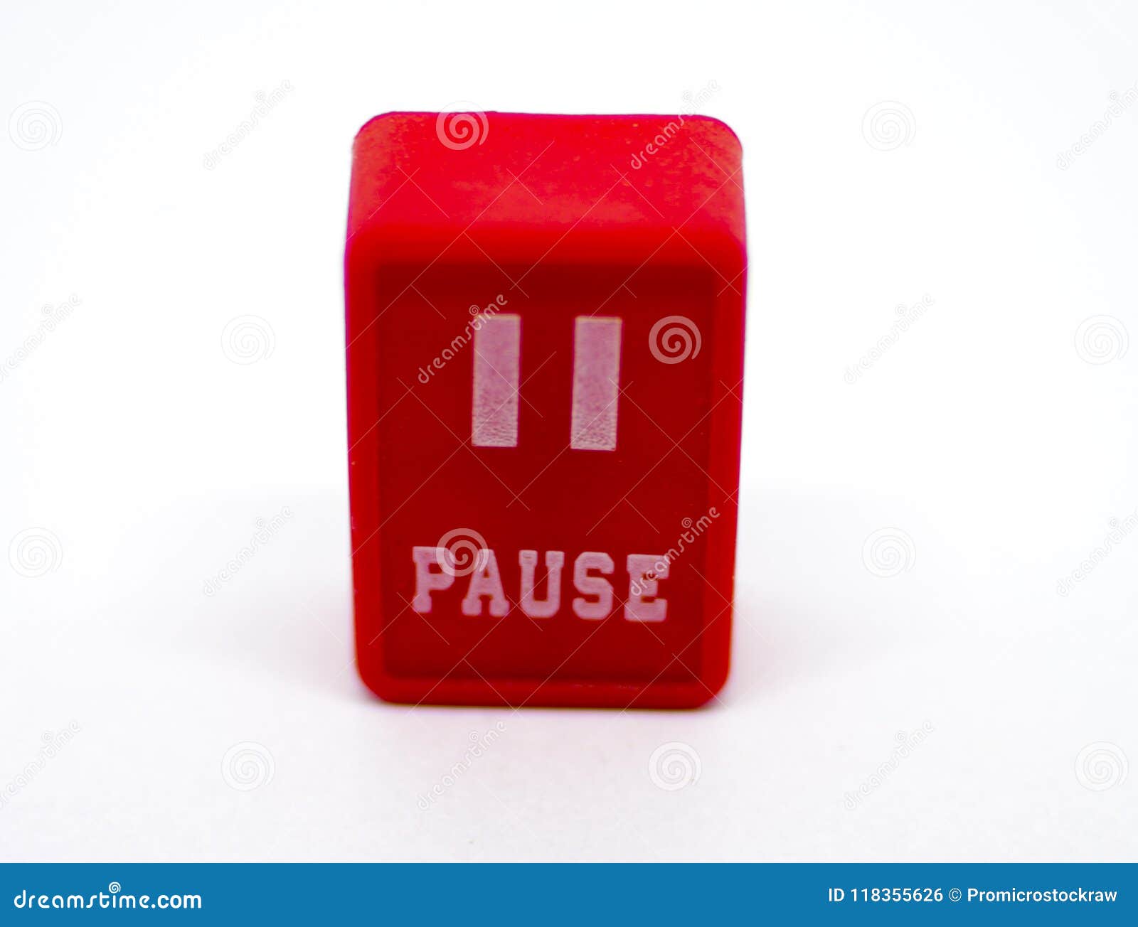 Pause red button stock photo. Image of button, design - 118355626