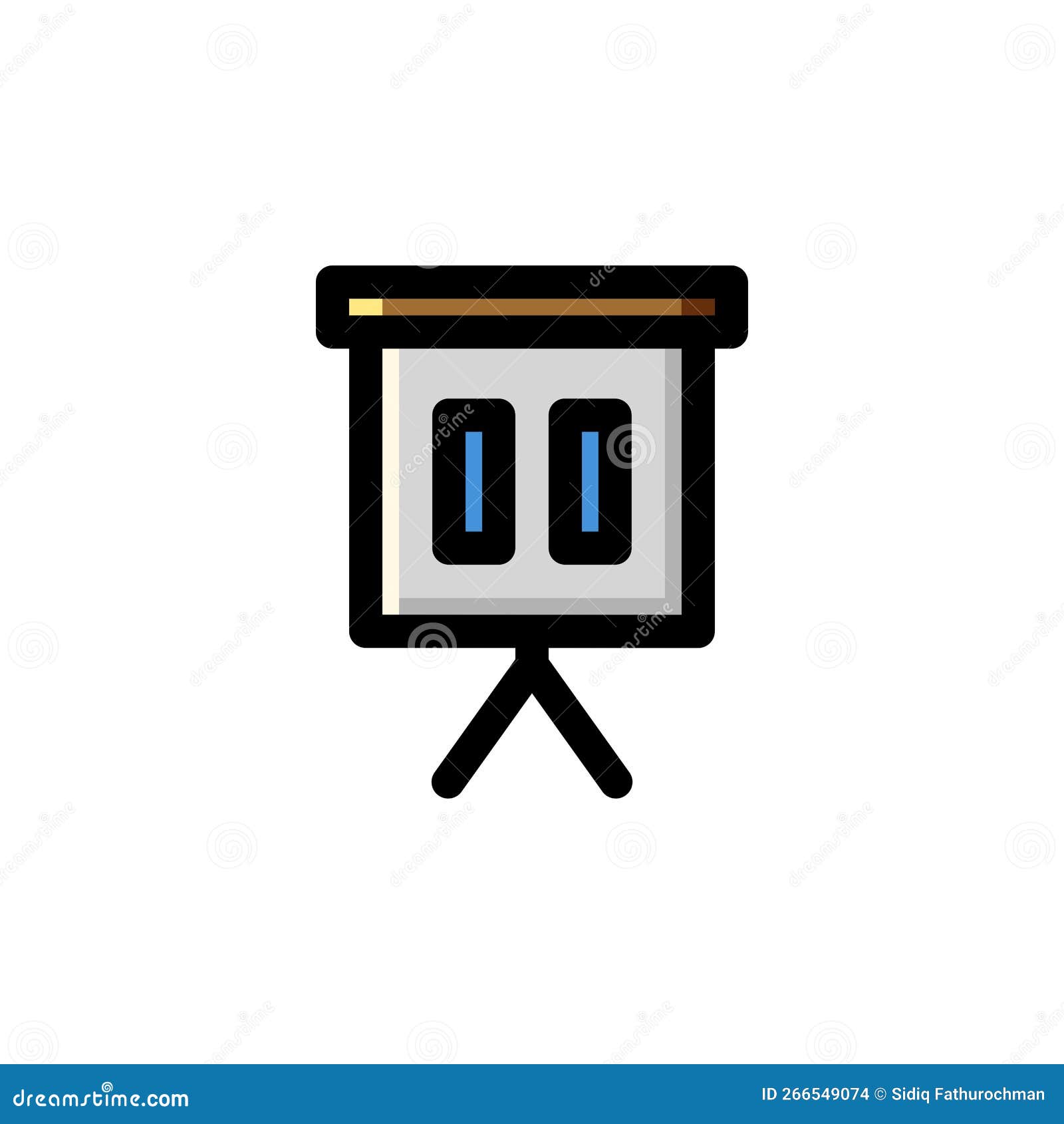 Pause Slide Presentation Icon Stock Vector - Illustration of clip ...