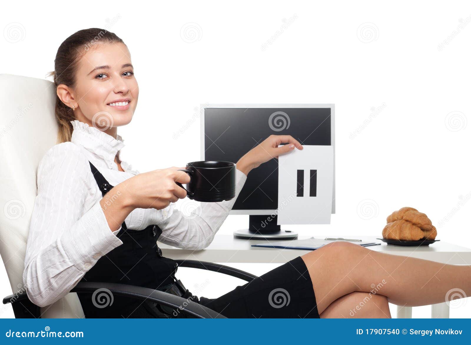 Pauze in het werk stock foto. Image of volledig, voedsel - 17907540