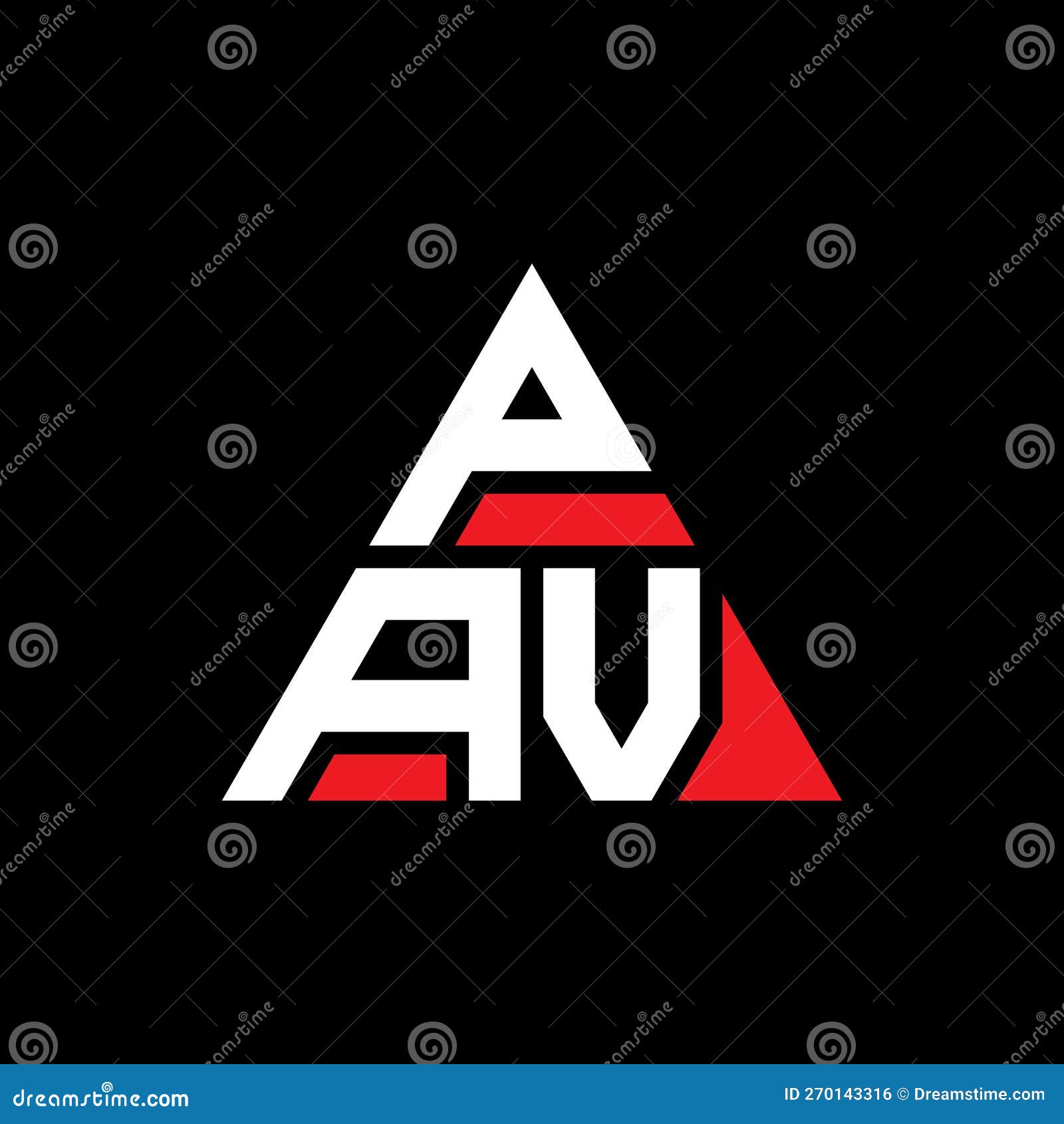 PAV Triangle Letter Logo Design with Triangle Shape. PAV Triangle Logo ...
