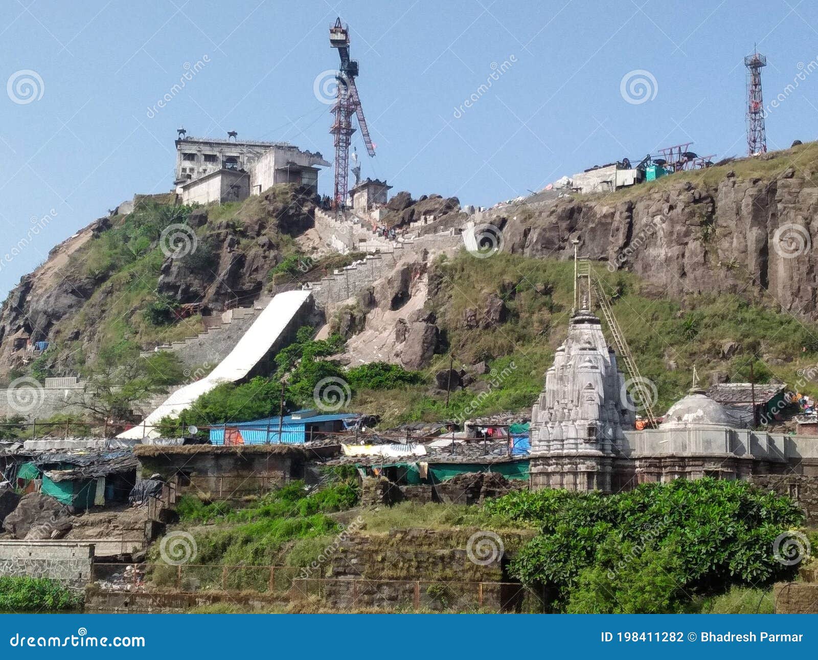 Pavagadh hill station stock photo. Image of landmark - 198411282
