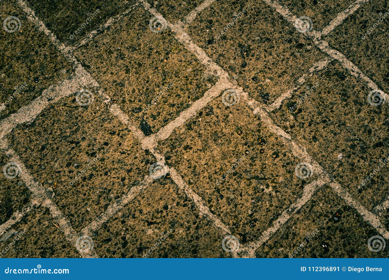 Paved with Blocks of Tuff Texture Stock Image - Image of footpath ...
