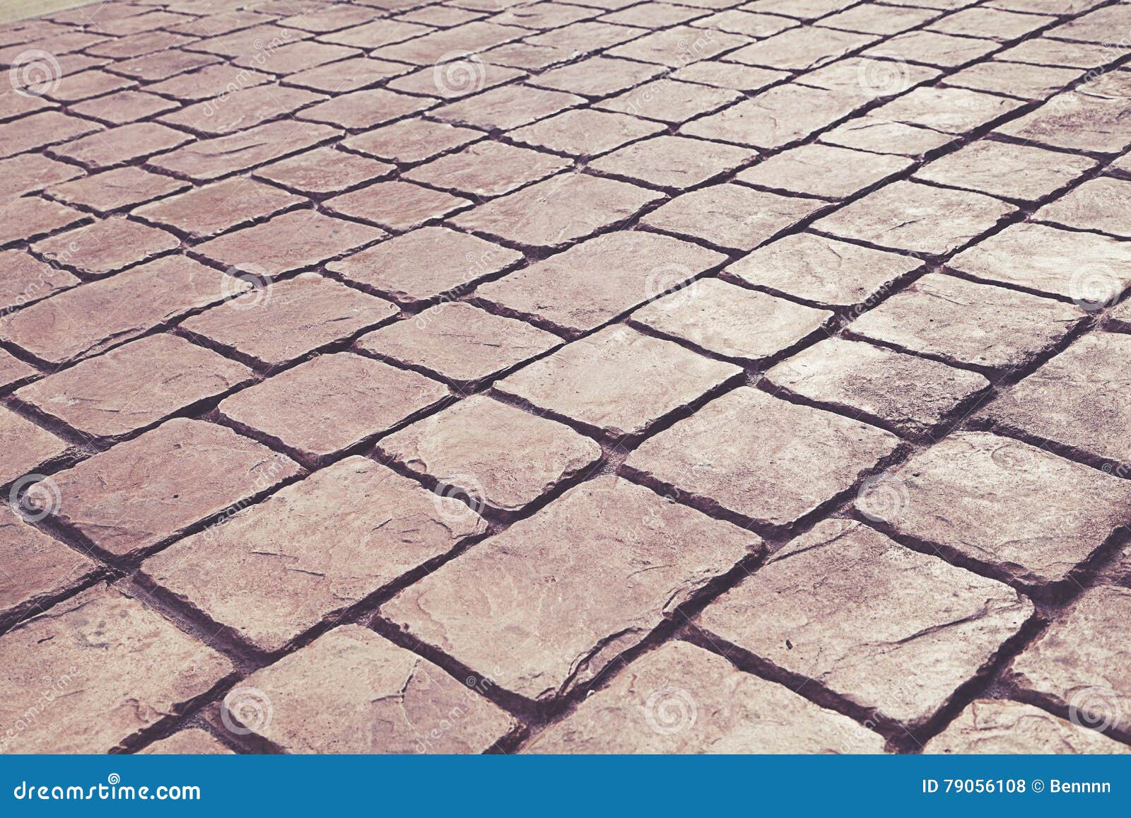 Paved cobblestone pavement stock photo. Image of footpath - 79056108