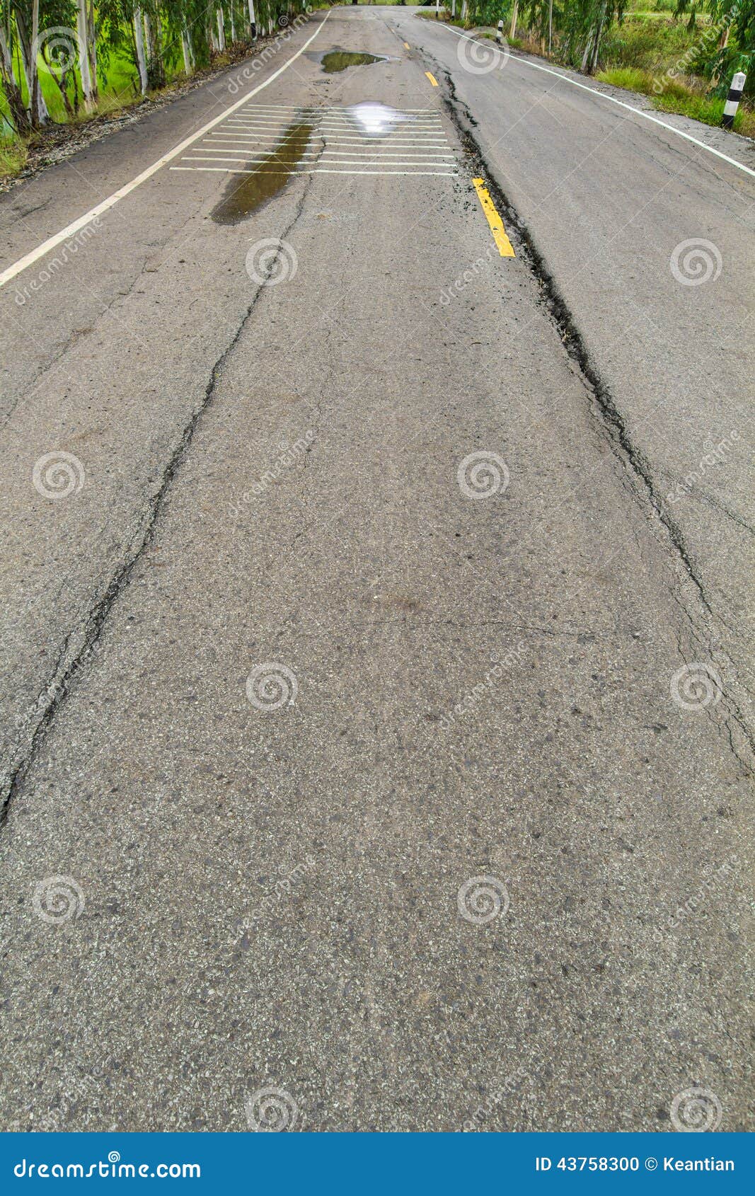 Paved countryside. stock photo. Image of black, cross - 43758300