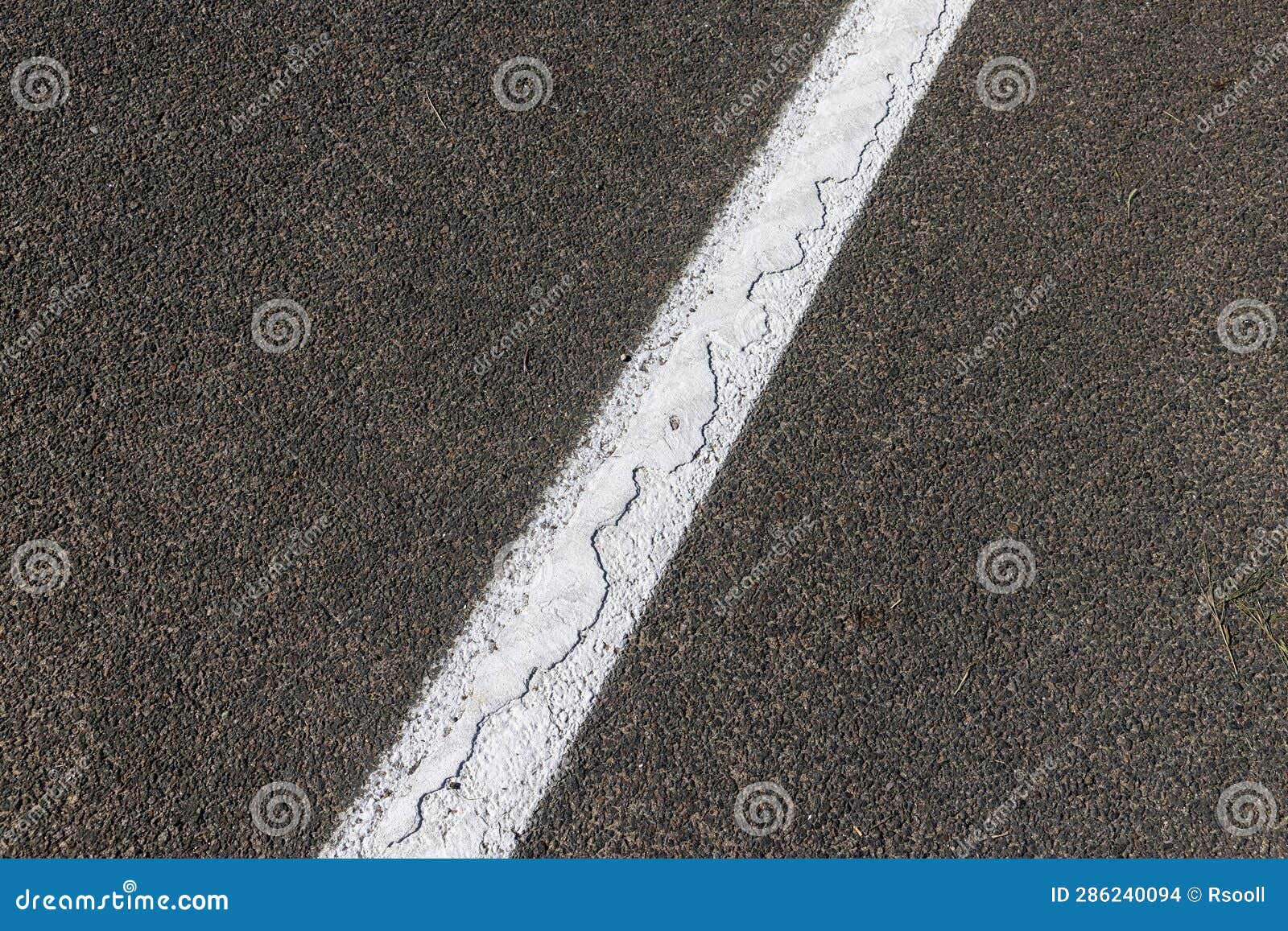 Paved Highway with White Road Markings Stock Photo - Image of ...
