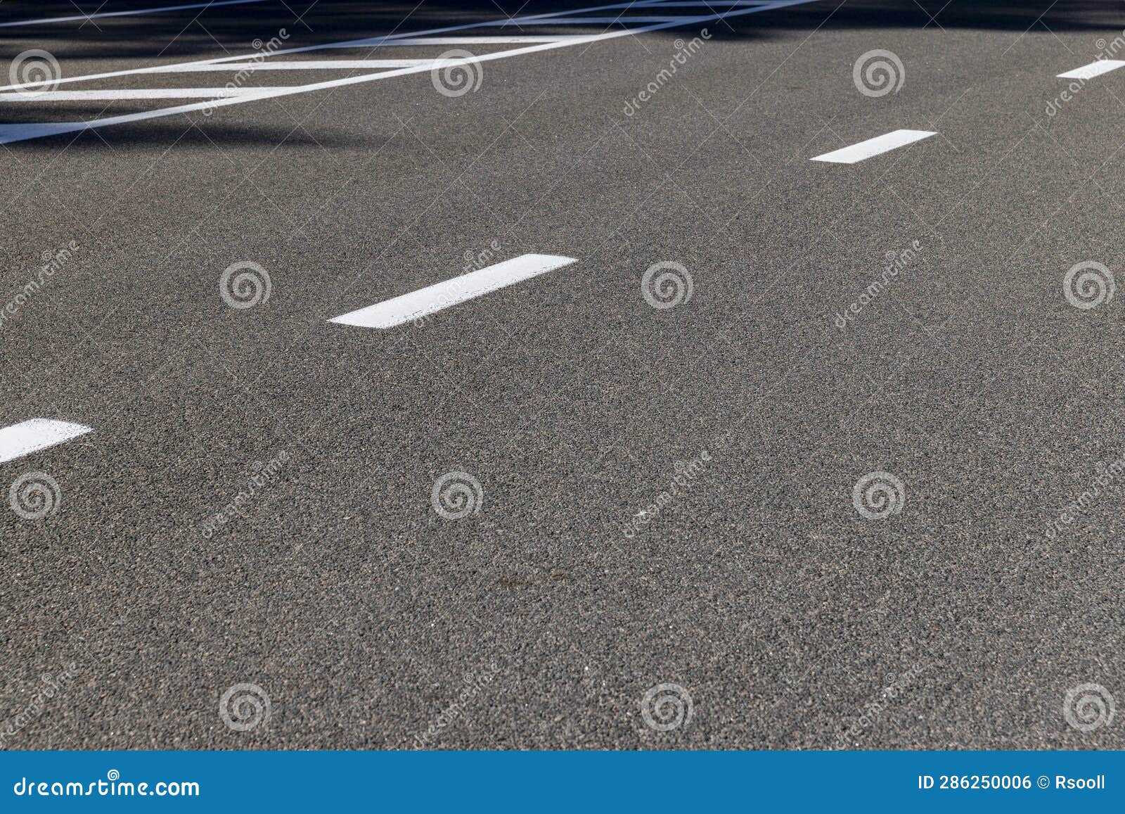 Paved Highway with White Road Markings Stock Photo - Image of asphalt ...