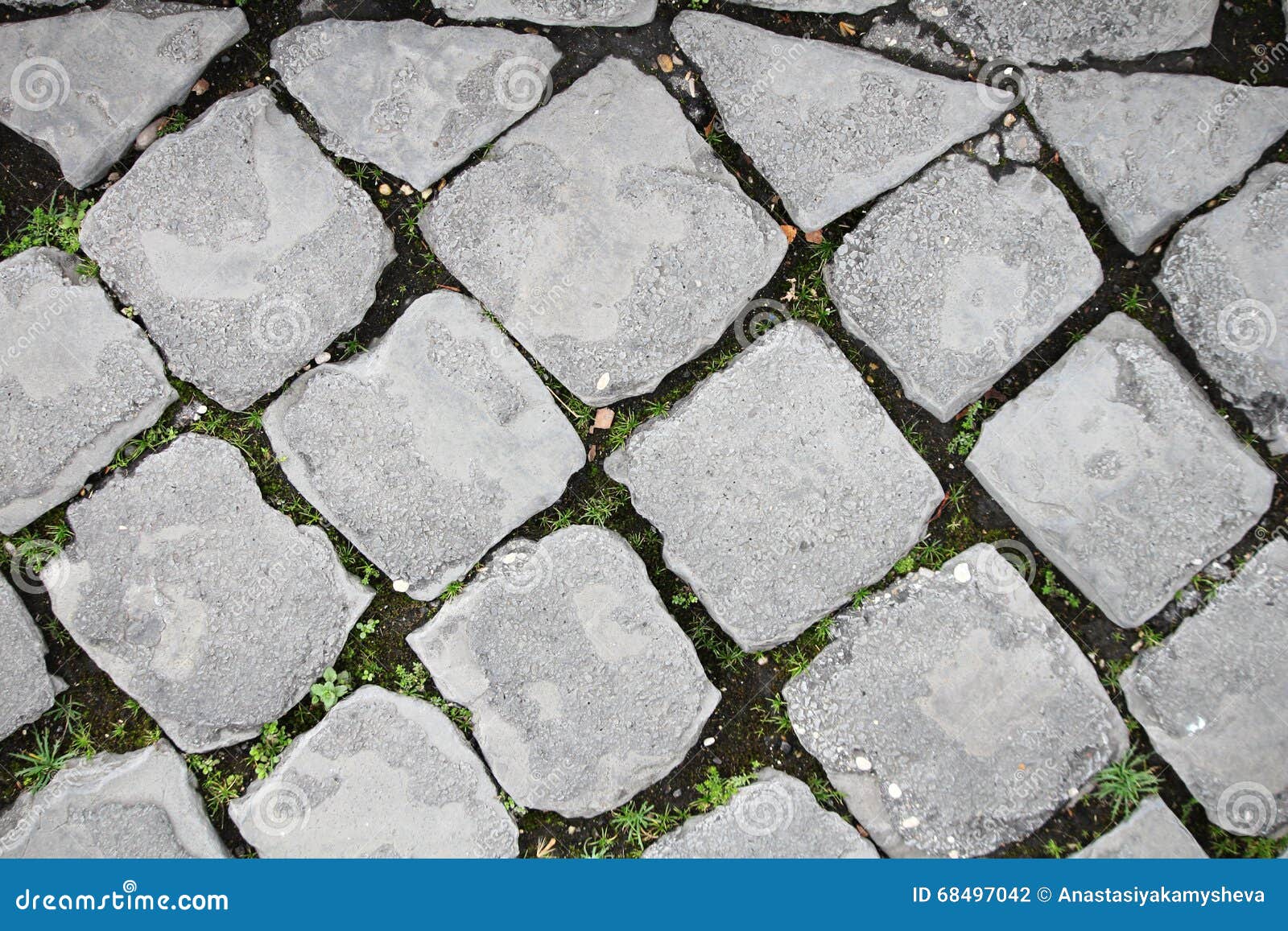 Paved road in Rome stock photo. Image of construction - 68497042