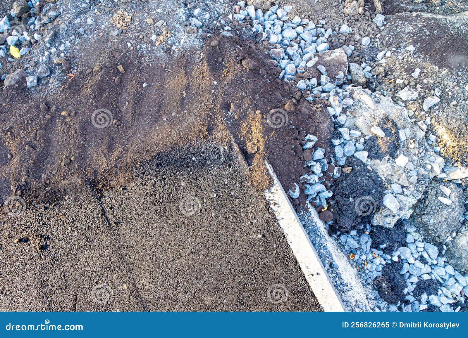 Paved Sidewalk Suddenly Breaks Off Against a Pile of Earth for a Lawn ...