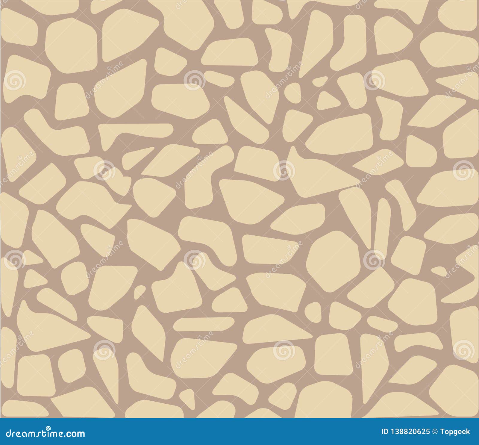 Paved Stone Seamless Pattern Pavement Texture Cartoon Vector ...