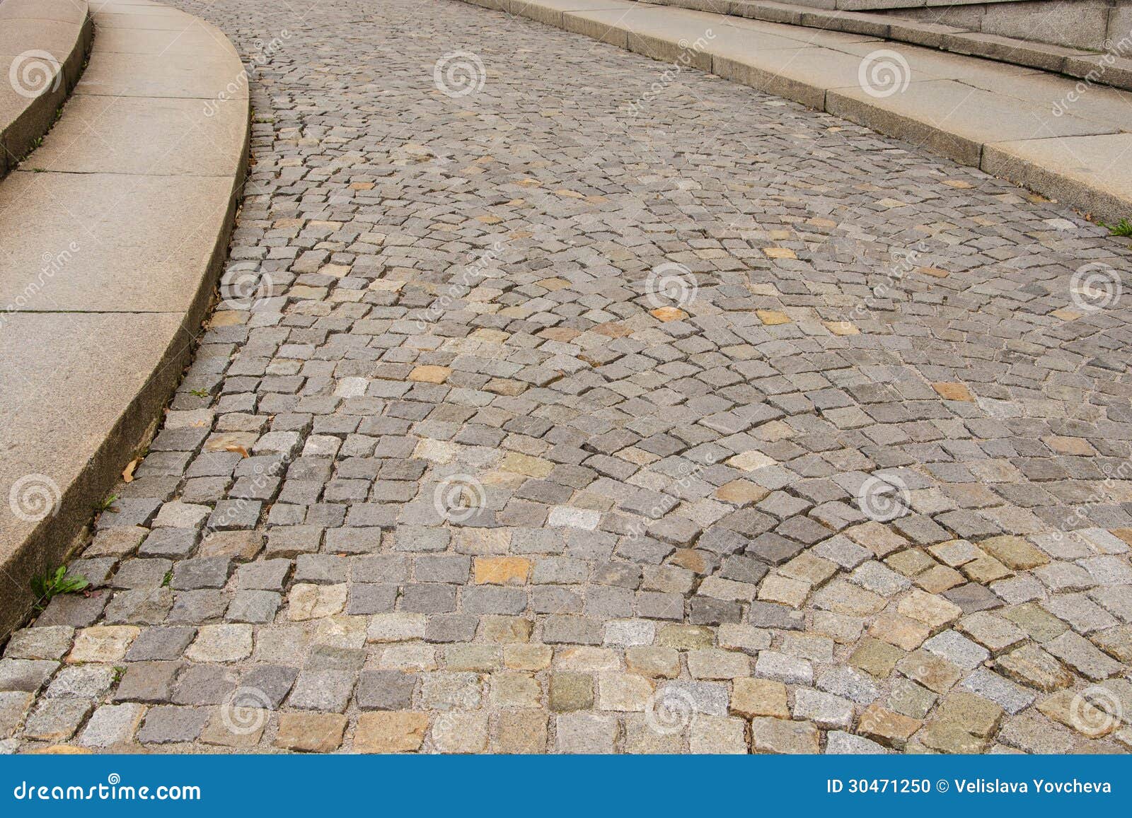 Paved Street In Vaison-la-Romaine Village, Provence Royalty-Free Stock ...