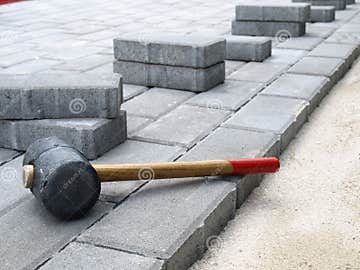 Pavement stock image. Image of curb, pavers, manual, paver - 15096215