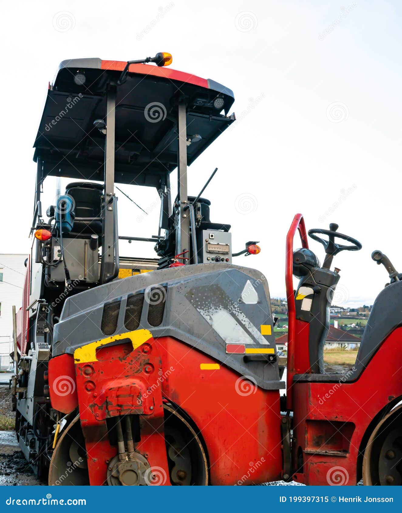 Pavement asphalt machines stock image. Image of paving - 199397315