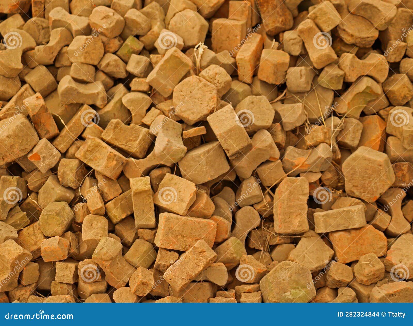 Pavement Bricks Material Pile Stock Photo - Image of construction ...