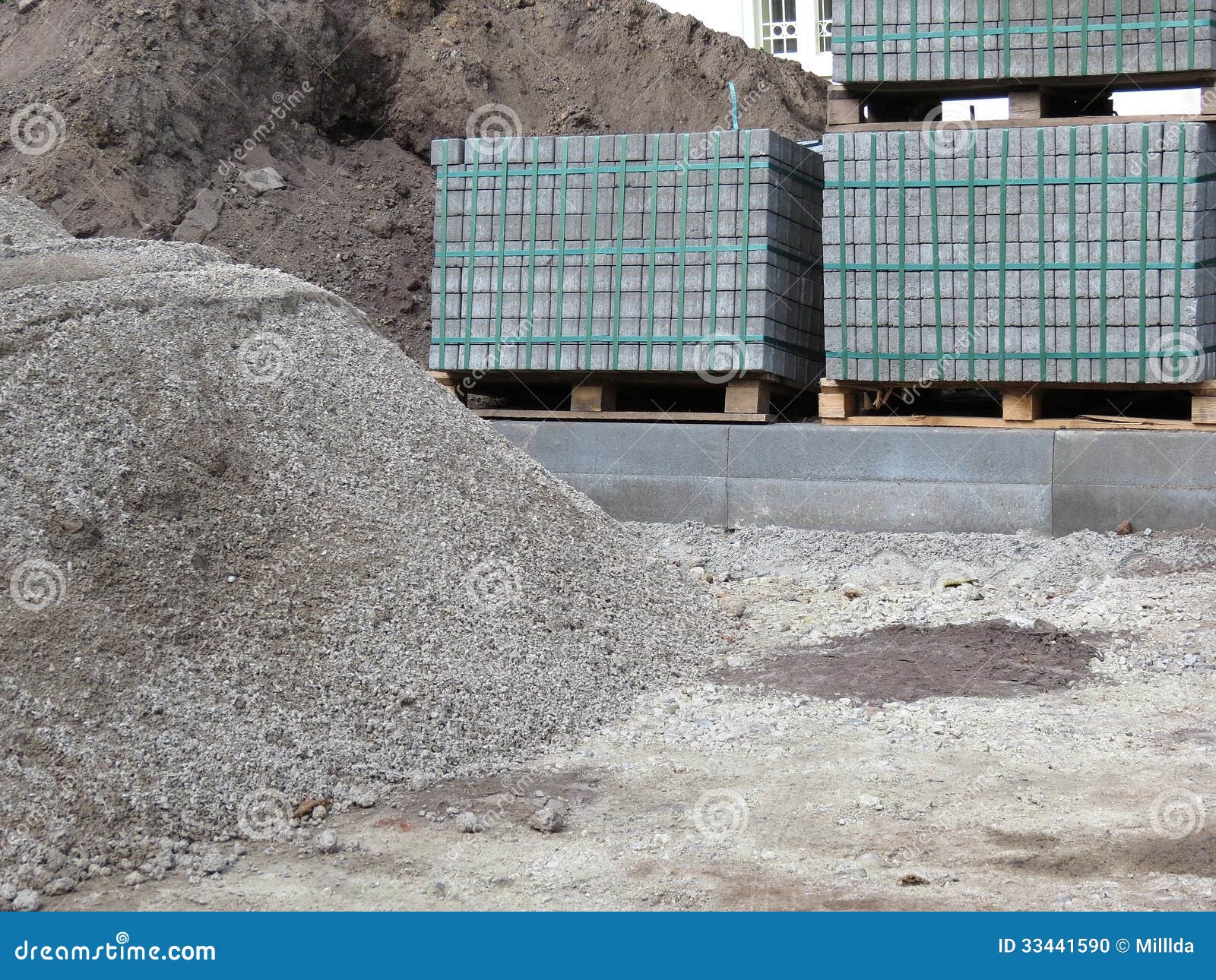 Pavement bricks stock photo. Image of view, bricks, pallet - 33441590