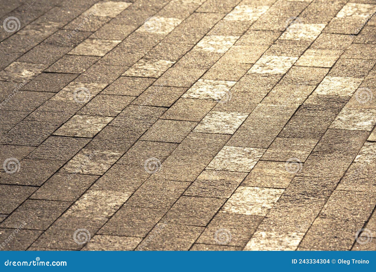 The Pavement Close Up in the Sunlight Stock Photo - Image of street ...