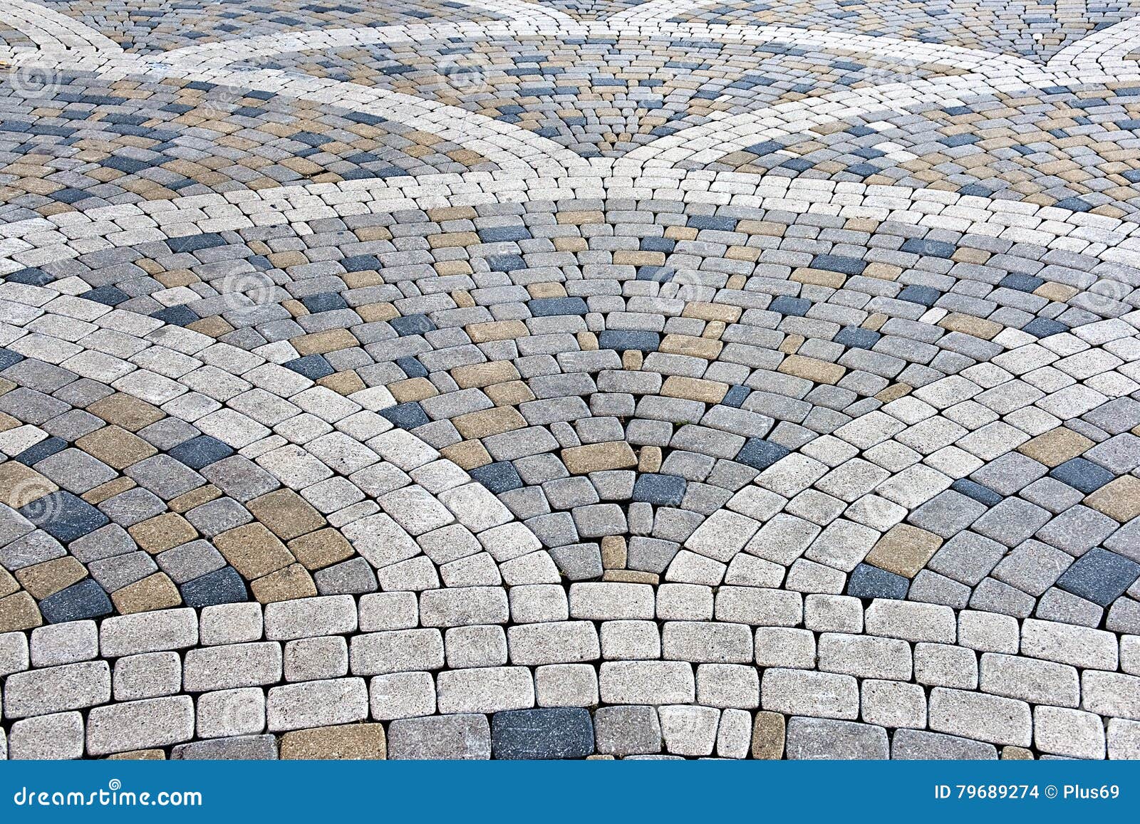 Pavement of Concrete Pavement Tiles Patterned Stock Photo - Image of ...