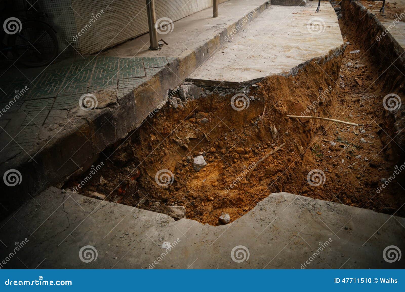 Pavement construction stock photo. Image of guangdong - 47711510