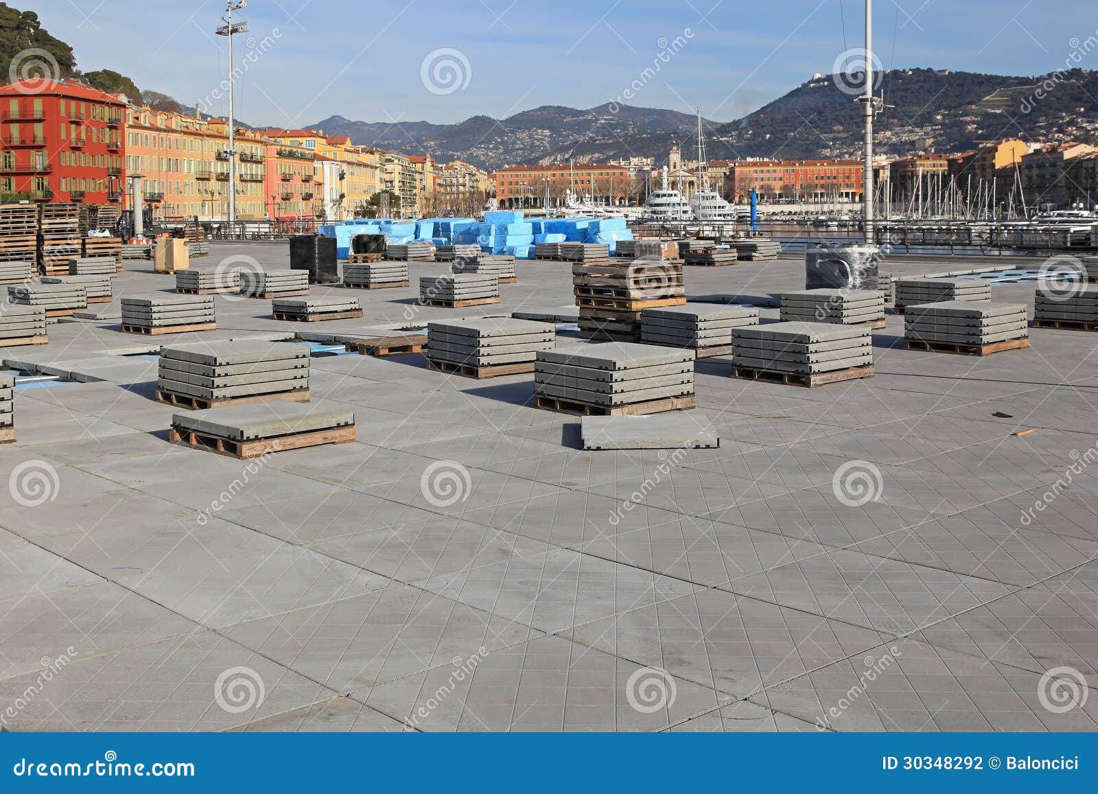 Pavement construction stock photo. Image of riviera, outdoor - 30348292