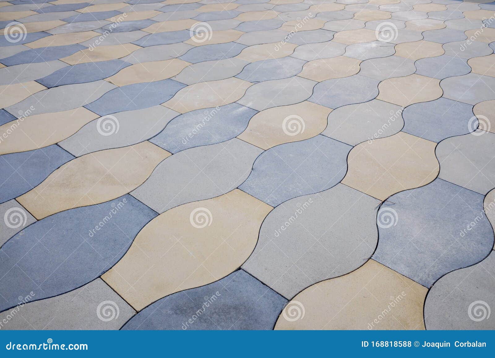 Pavement Embedded in Pieces of Different Colors on the Floor of a Park ...