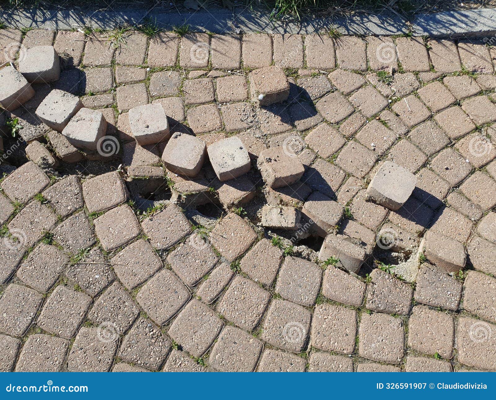 Pavement Floor Structural Failure Stock Image - Image of flooring ...