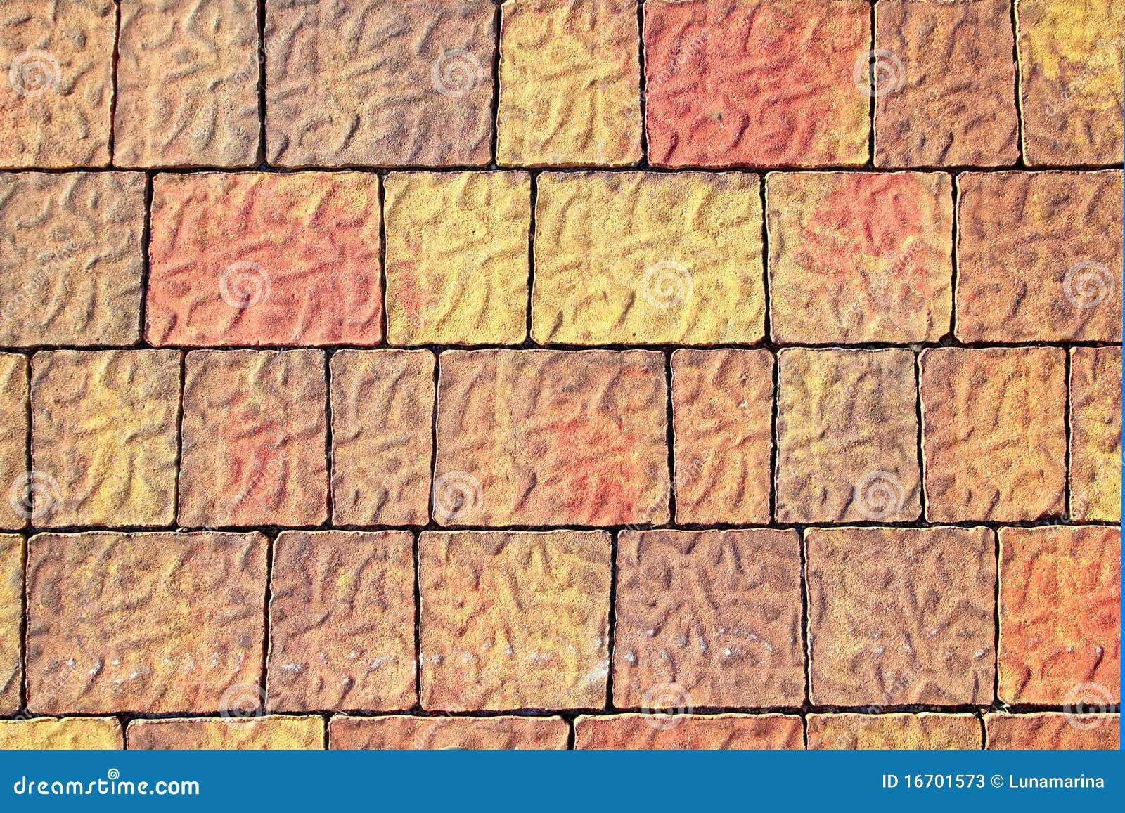Pavement Flooring Outdoor Texture Colorful Stock Image - Image of ...