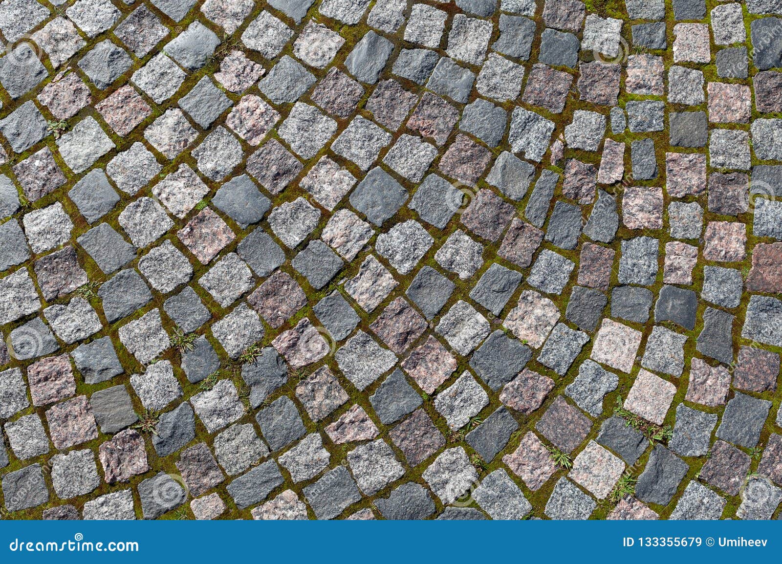 Pavement Of Granite Stone.Old Cobblestone Road Pavement Texture ...