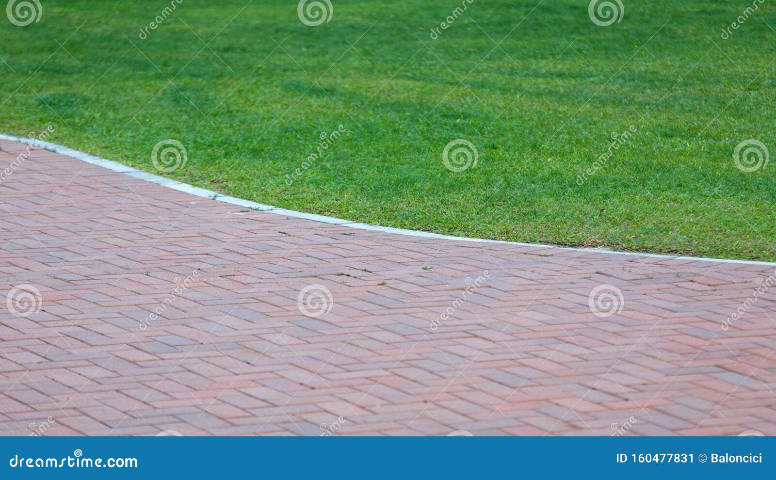 Pavement and Grass stock image. Image of park, pavement - 160477831
