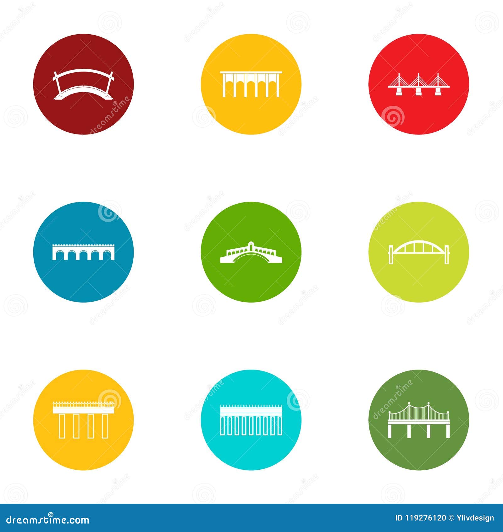 Traversal Icons Set, Cartoon Style | CartoonDealer.com #121284719