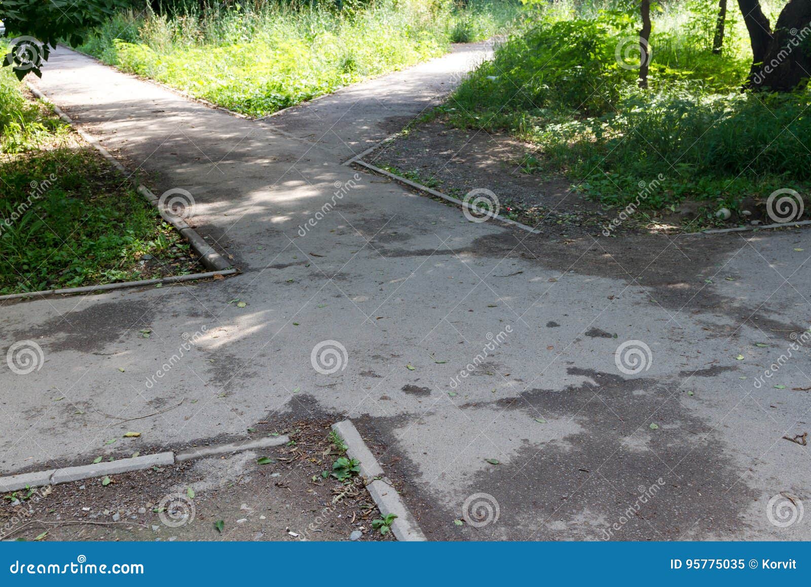Pavement with Intersections Stock Image - Image of bend, lane: 95775035