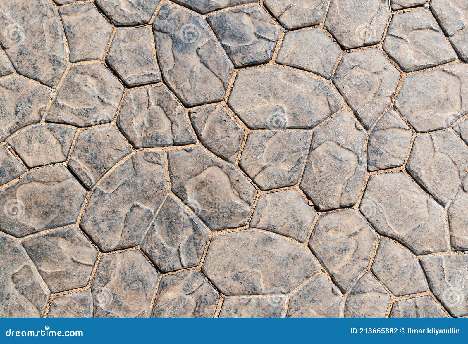 The Pavement is Made of Complex Paving Stones Stock Photo - Image of ...