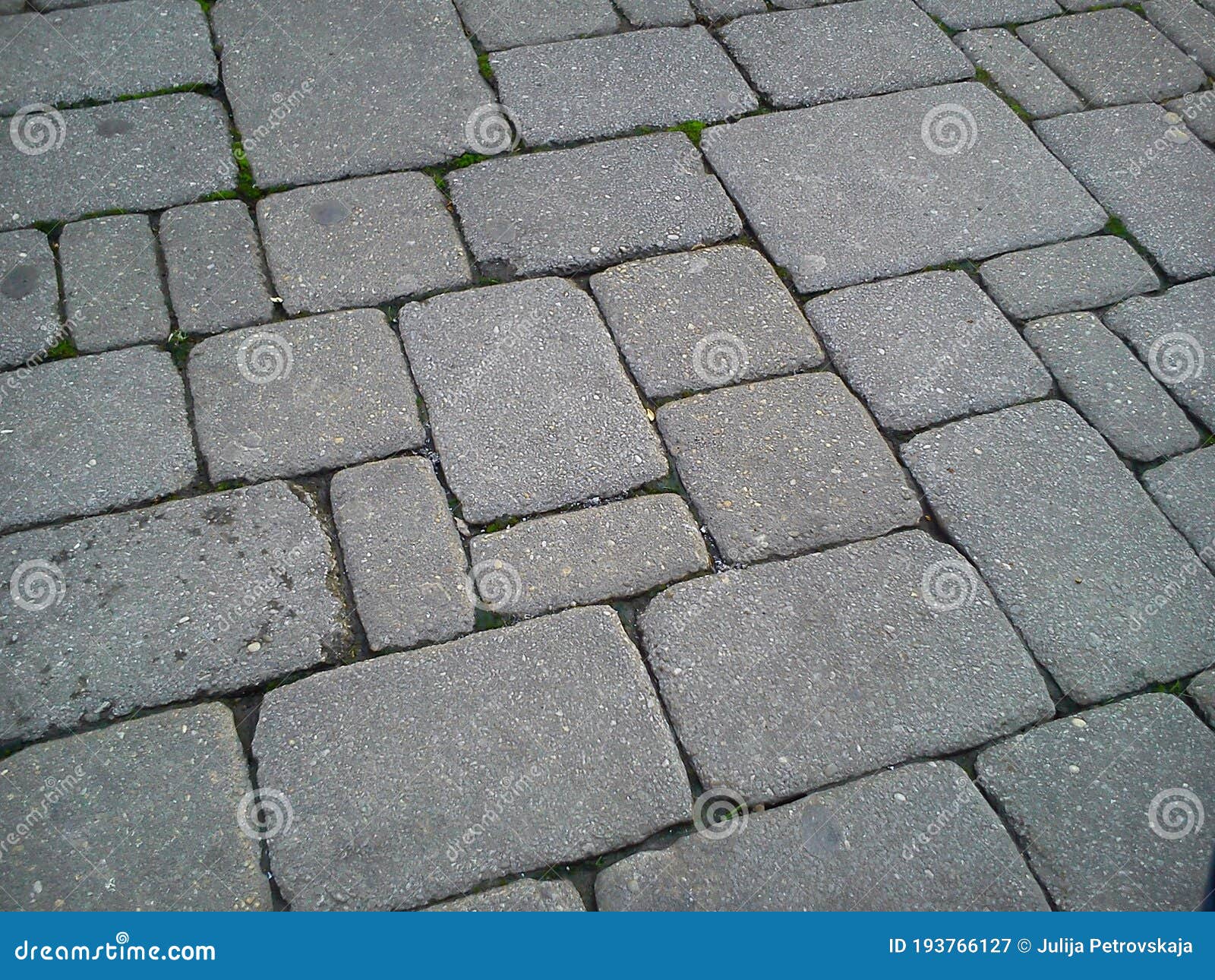 A Pavement Made of Rectangular Stone Slabs Stock Image - Image of rock ...