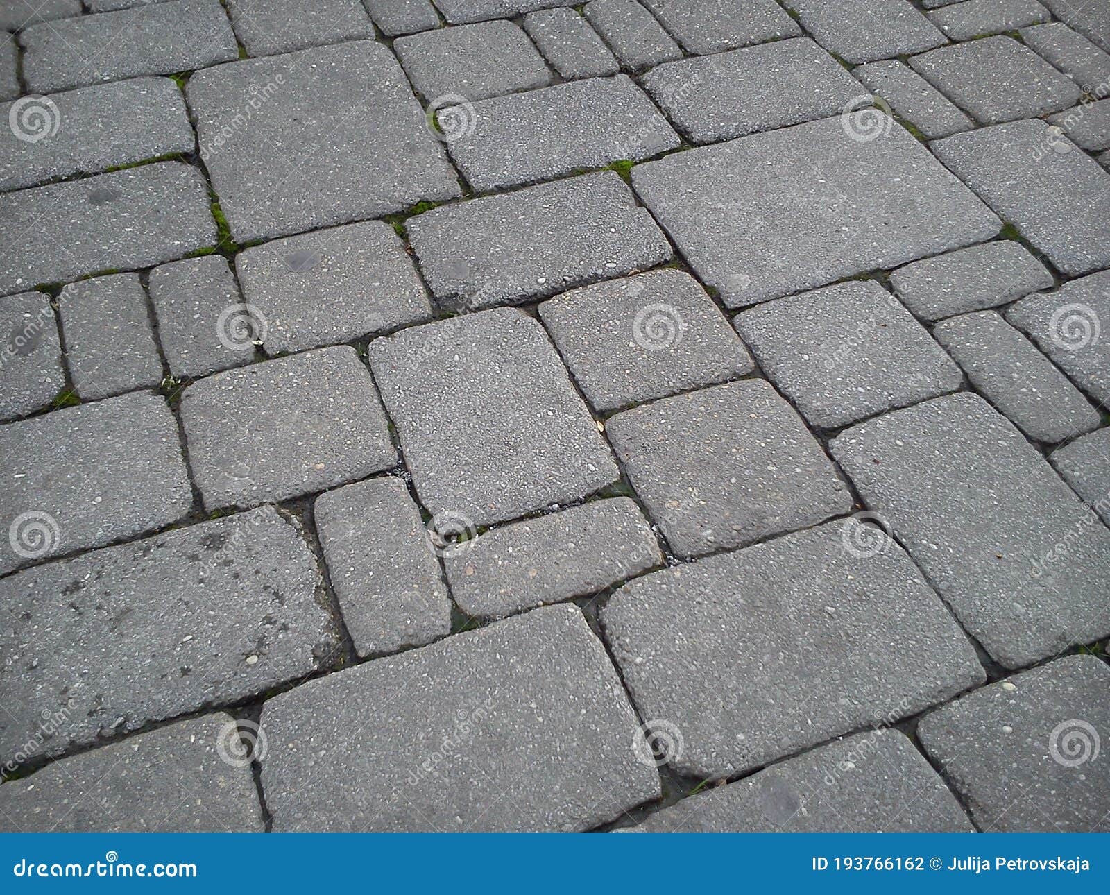 A Pavement Made of Rectangular Stone Slabs Stock Photo - Image of ...