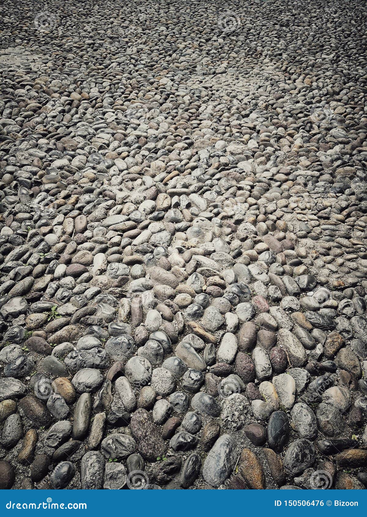 Pavement Made of Round Stones Stock Photo - Image of sandstone, closeup ...