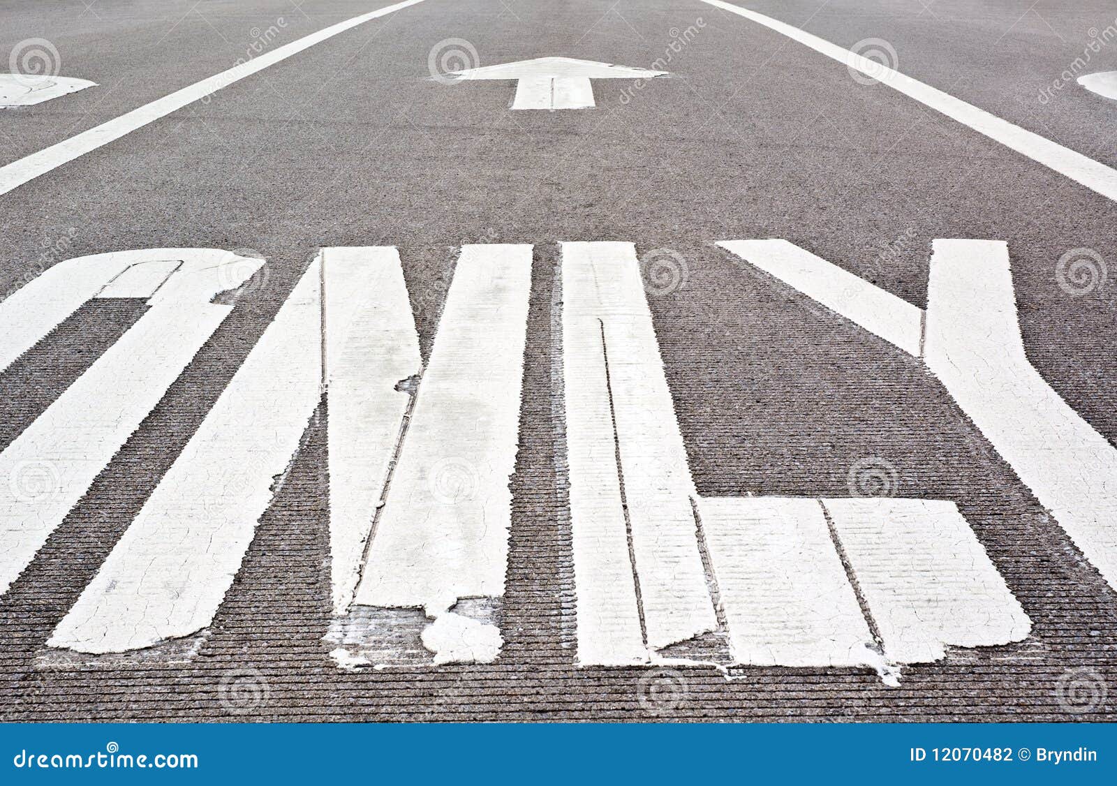 Pavement markings stock photo. Image of dirty, guidance - 12070482