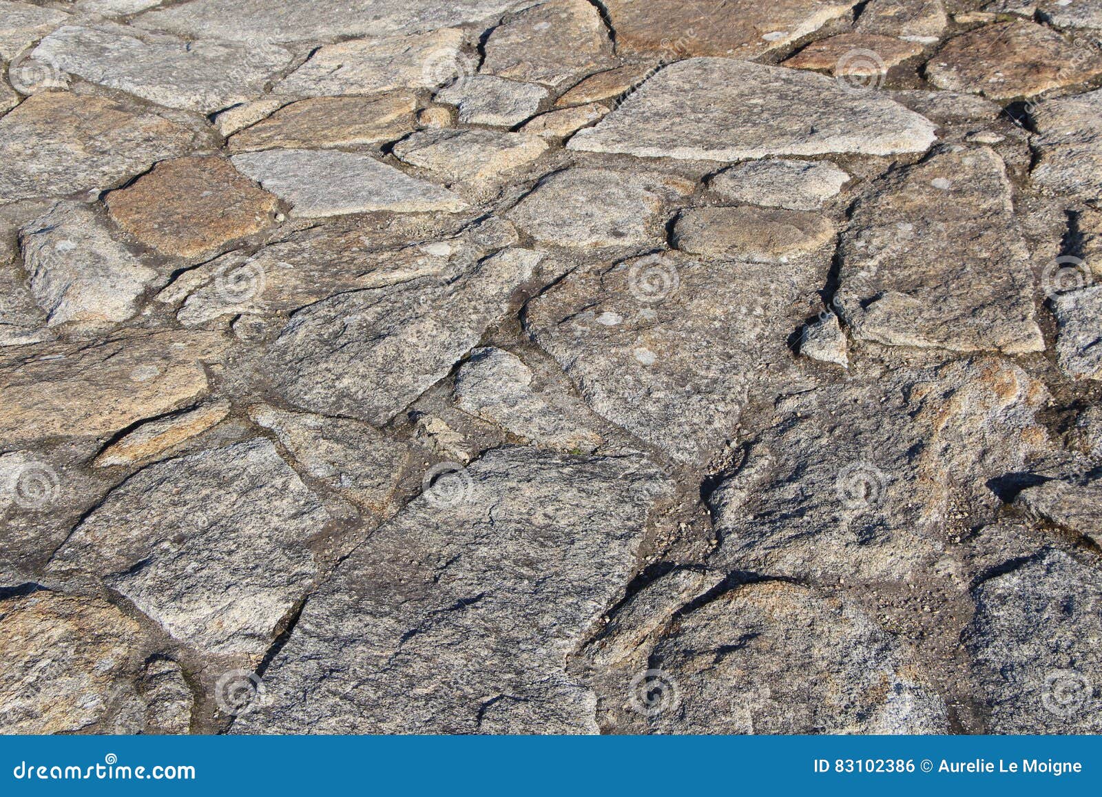 Pavement in natural stones stock photo. Image of rock - 83102386