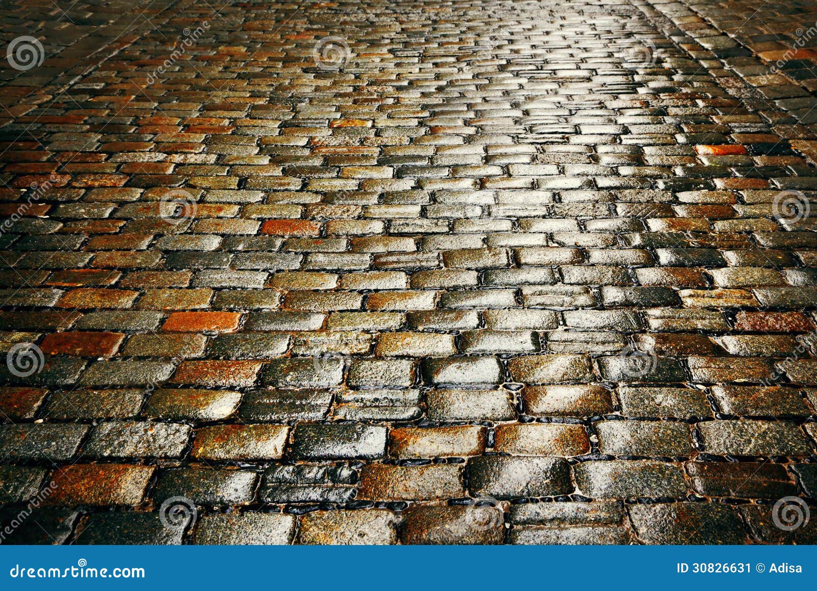 Pavement stock image. Image of calm, cobblestones, brick - 30826631