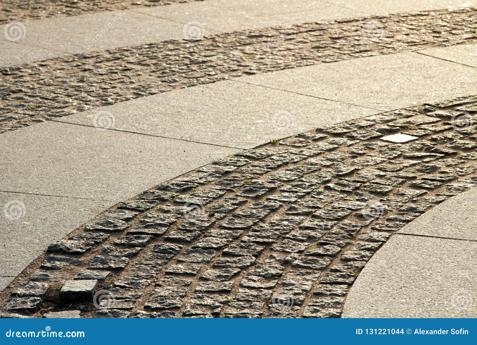 Pavement of the Palace Square with Backlighting of the Sunlight Stock ...