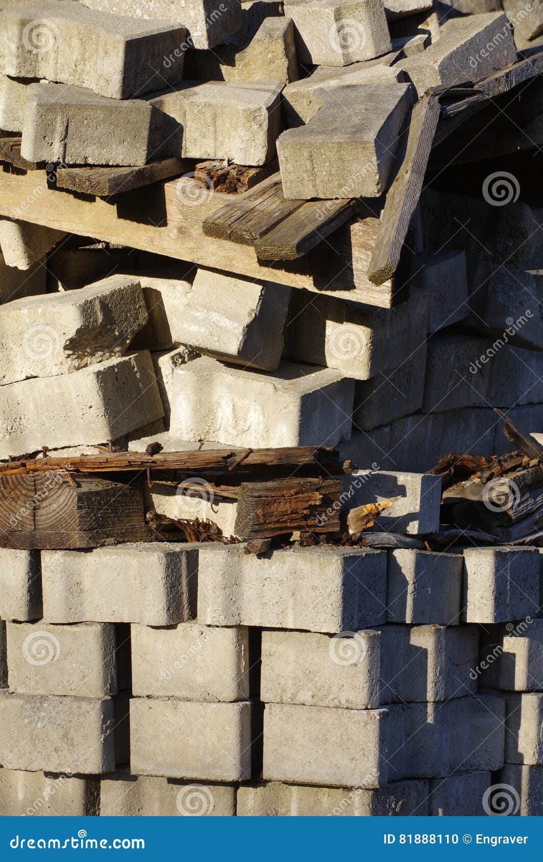 Pavement pallet crumbling stock photo. Image of solid - 81888110