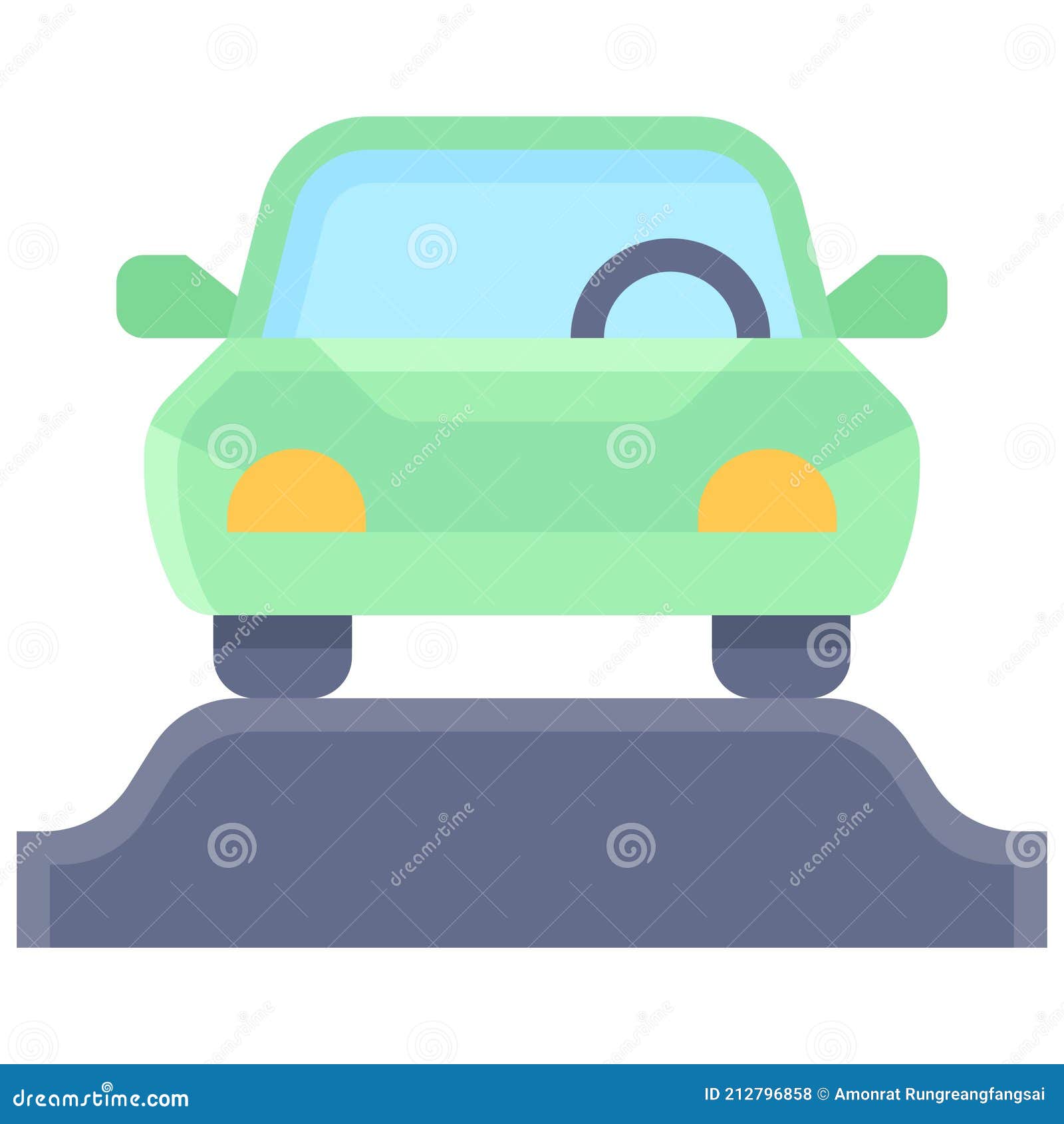 Pavement Parking Icon, Parking Lot Related Vector Stock Vector ...