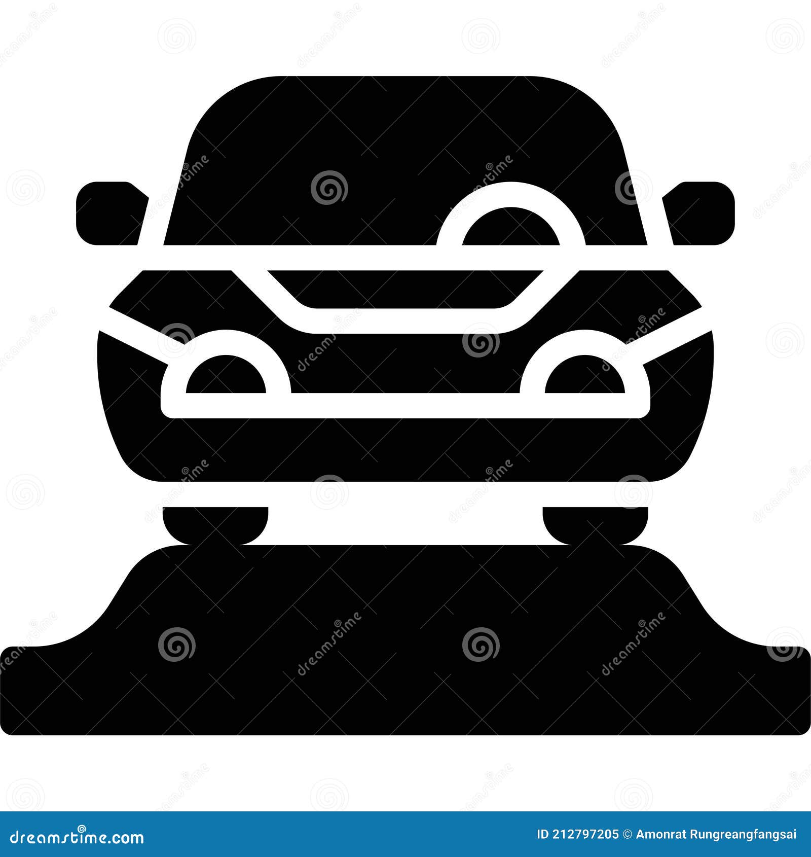 Pavement Parking Icon, Parking Lot Related Vector Stock Vector ...