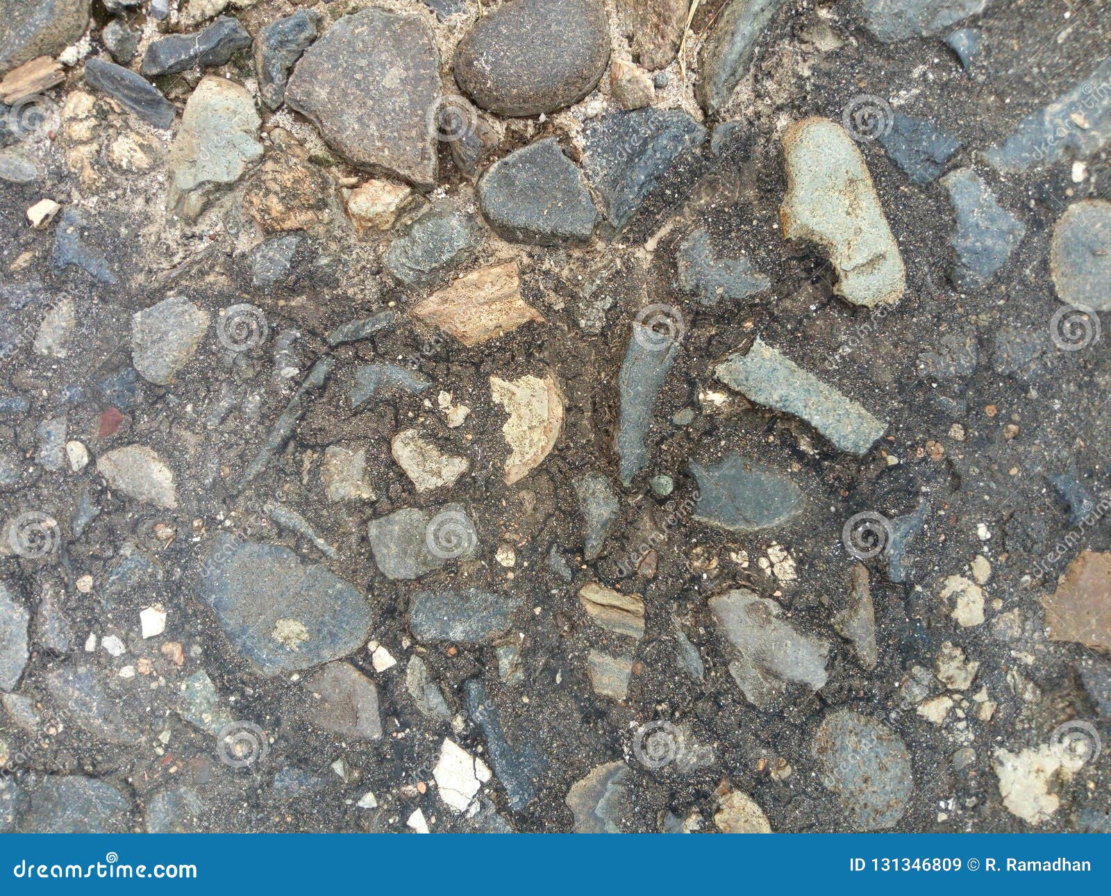 Pavement stock image. Image of mixed, materials, brick - 131346809