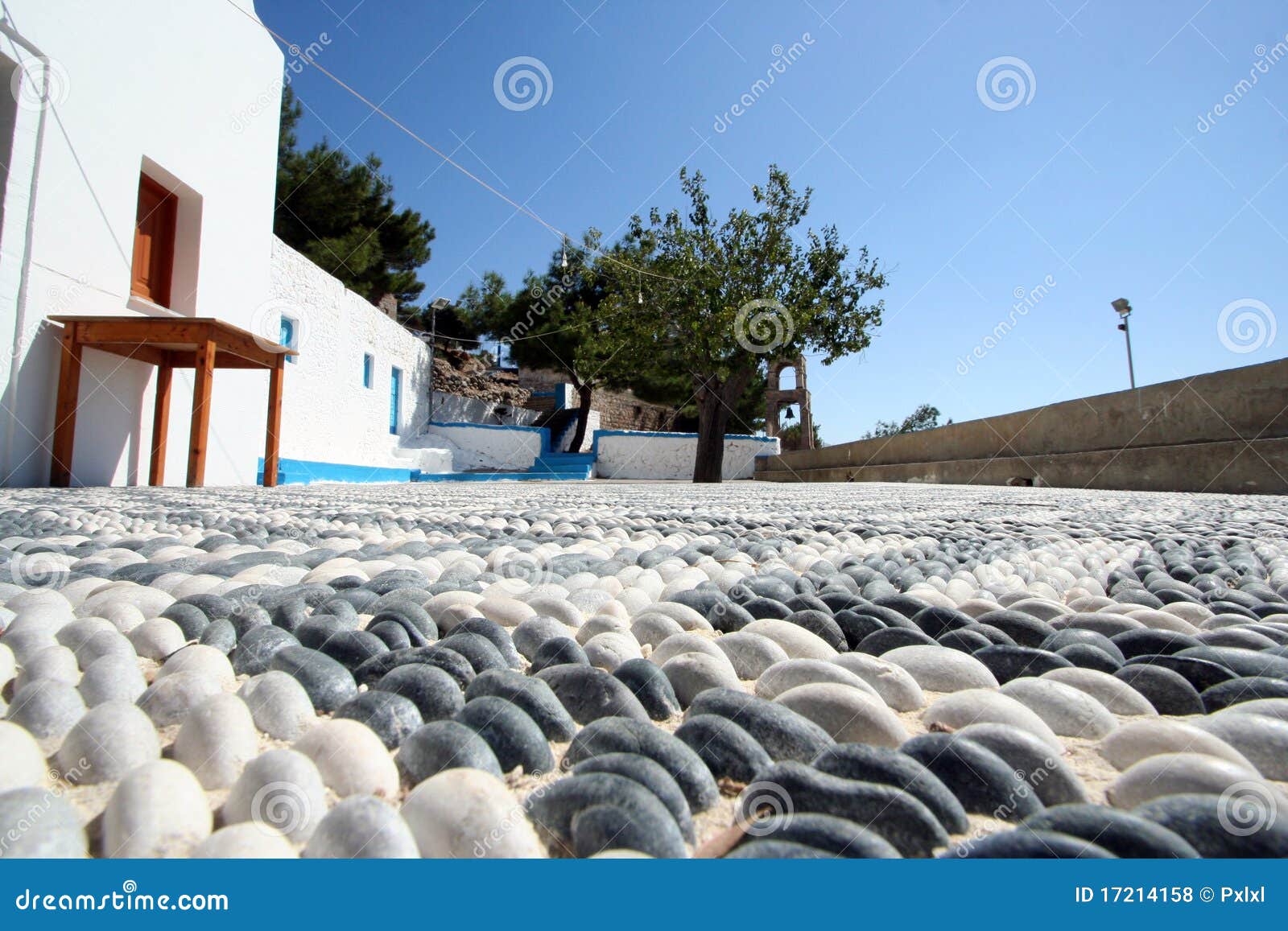 Pavement stones stock photo. Image of greece, village - 17214158