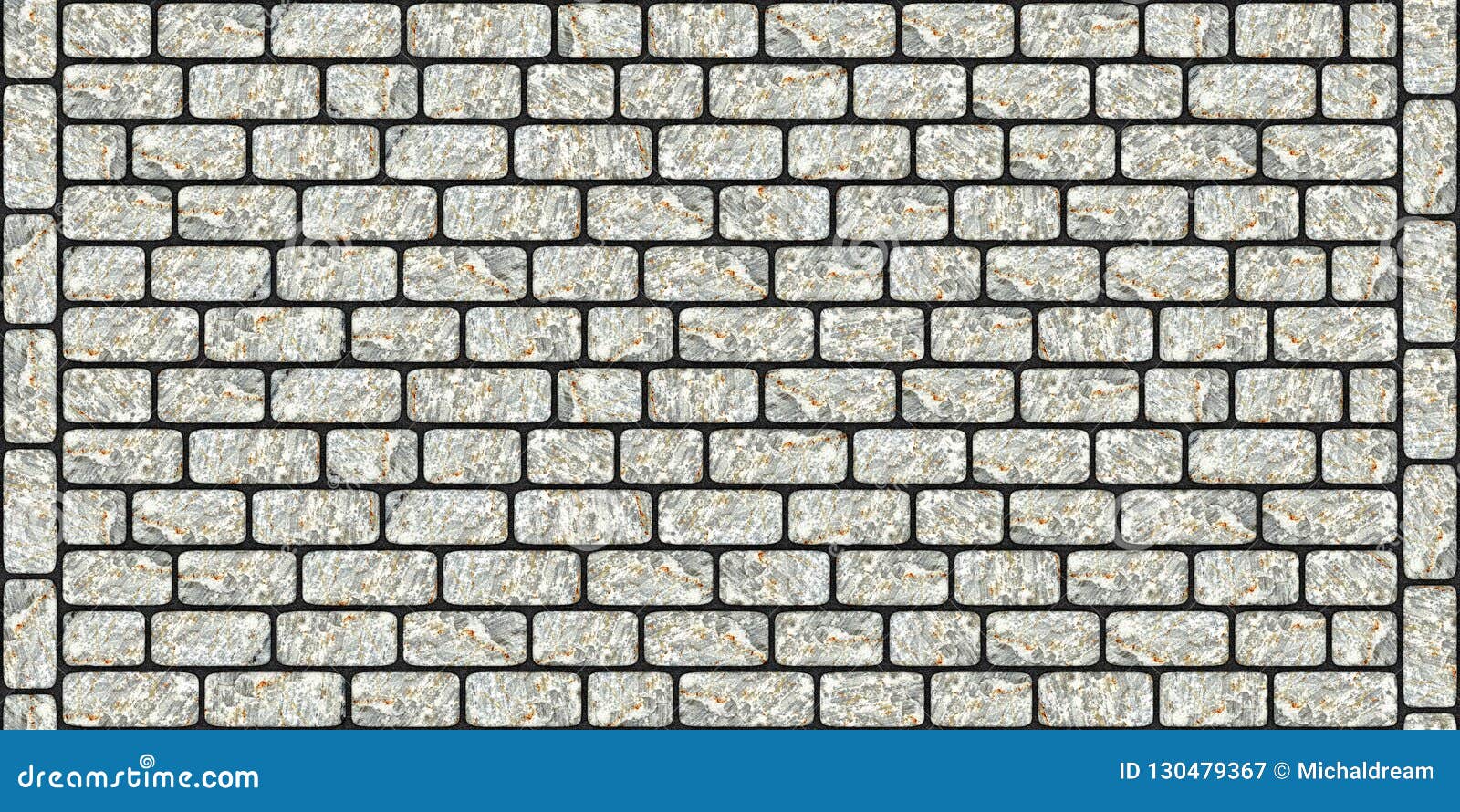 Pavement Texture of Regularly Smooth Stones 0013 Stock Illustration ...