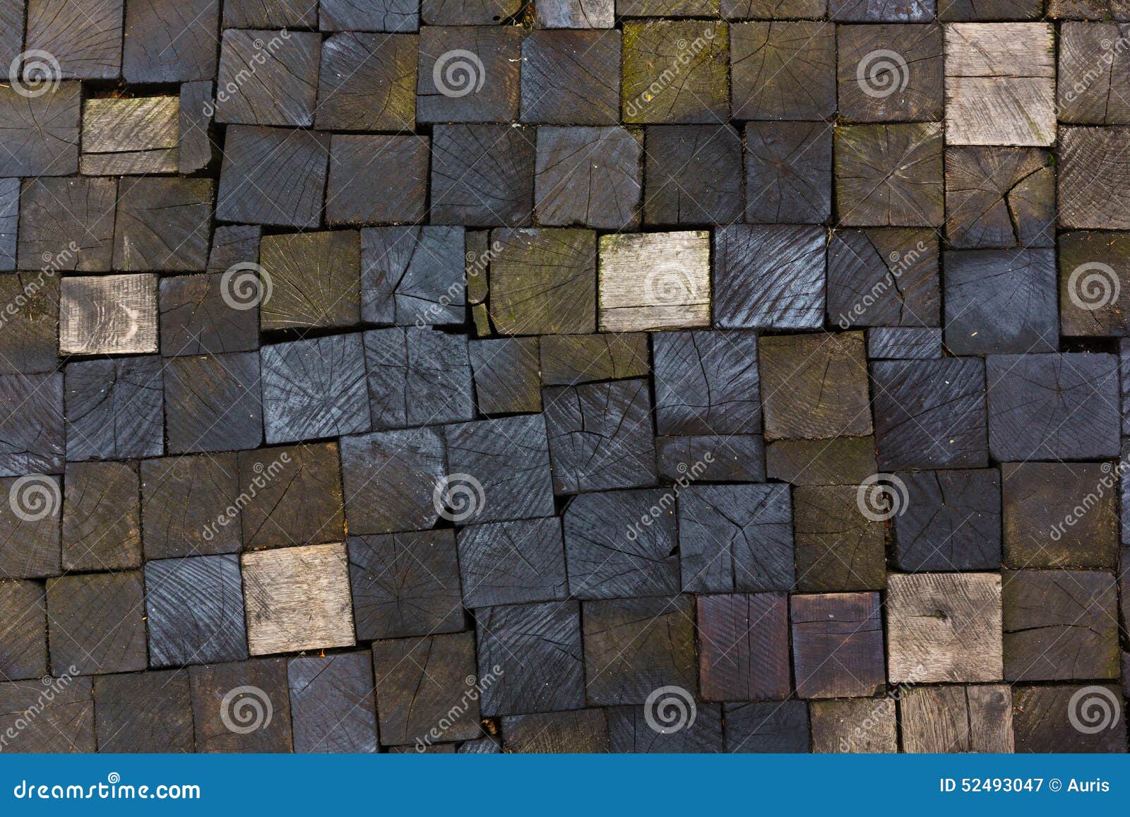 Pavement Texture of Wooden Blocks Stock Image - Image of pavement ...