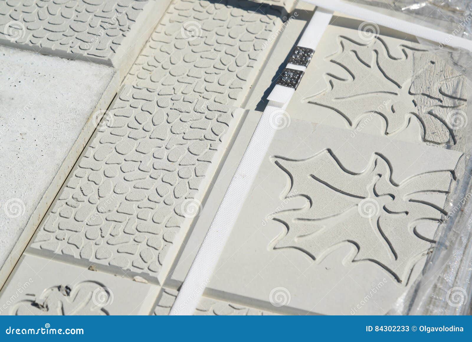 Pavement Tile with Pattern in the Form of a Maple Leaf Stock Image ...