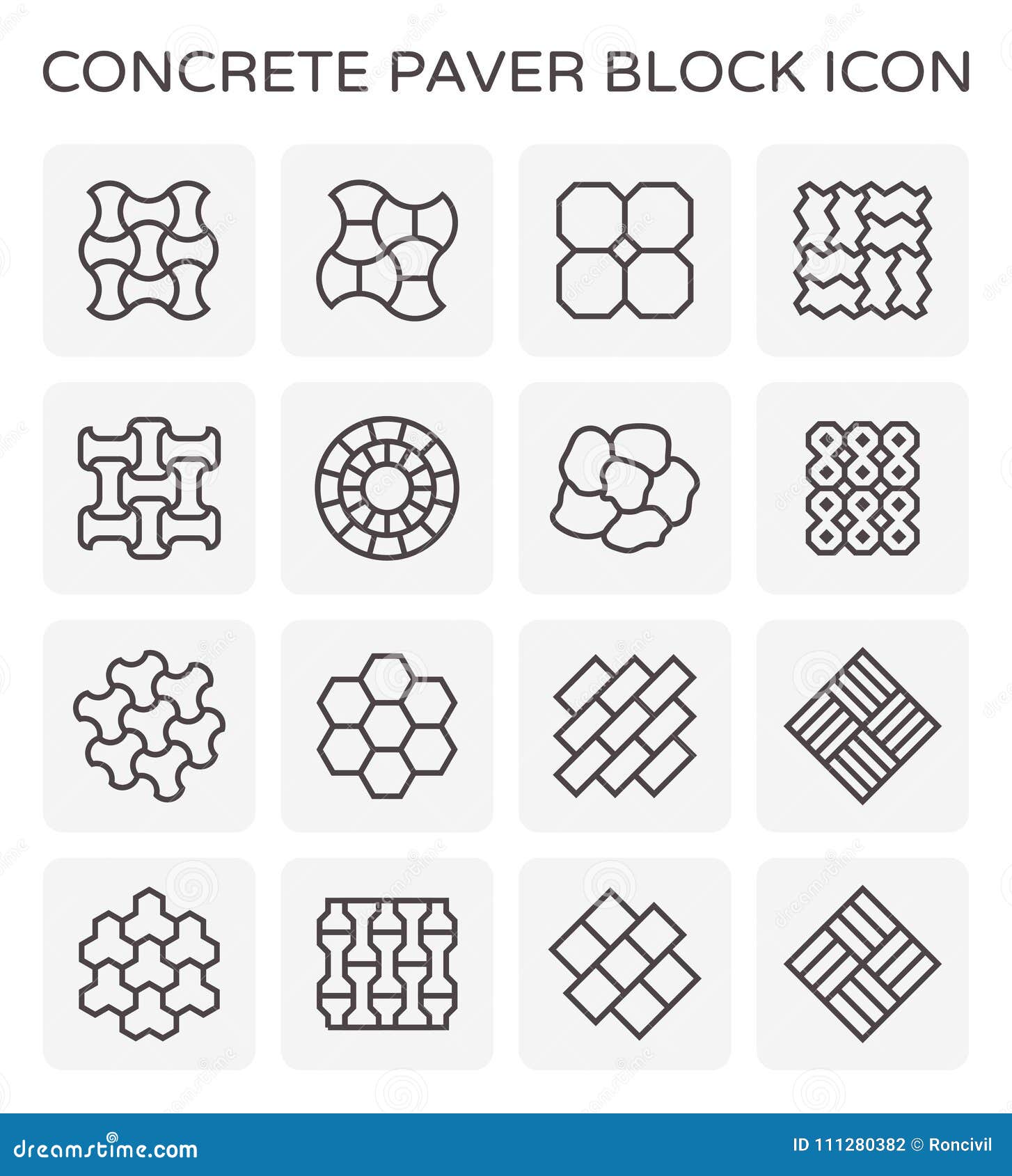 Paver Block Icon Vector Illustration | CartoonDealer.com #83571748