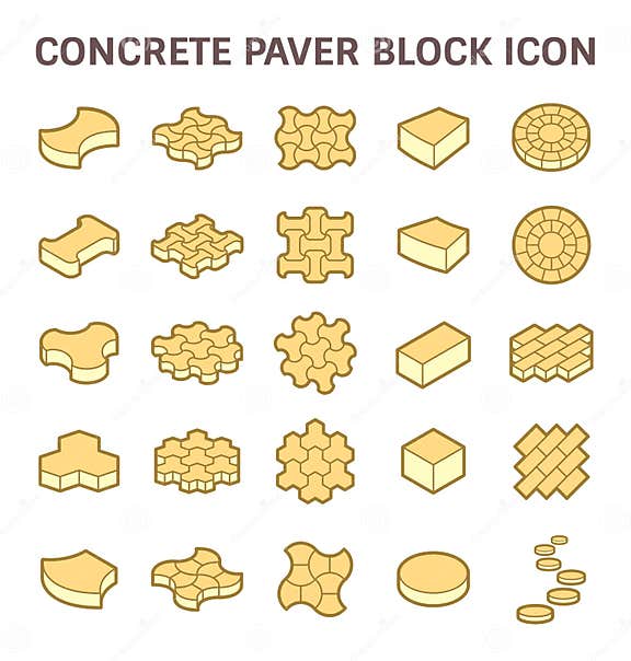 Paver block icon stock vector. Illustration of blocked - 101975030